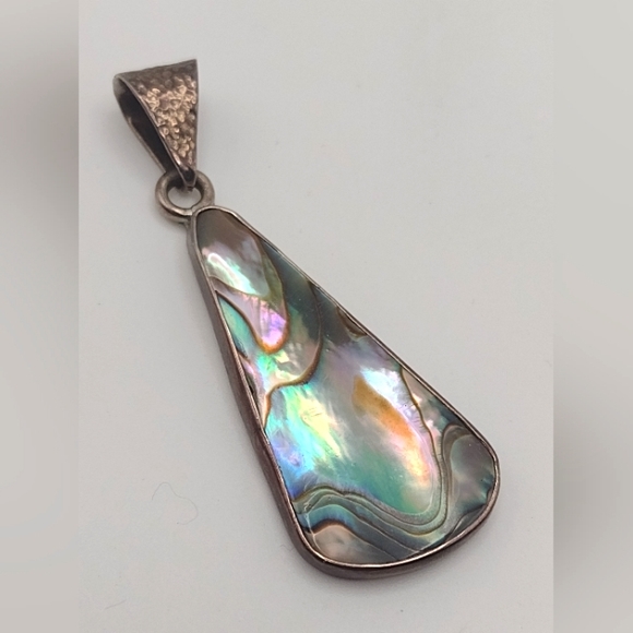 Jewelry | Handmade Sterling Silver And Abalone Teardrop Pendant Made In ...
